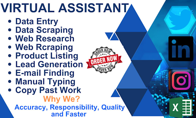 Be a dexterous data entry expert for your project by Skniaz07 | Fiverr