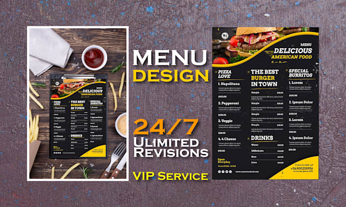Design creative eye catching menu, bbq chalkboard, food menu, menu ...