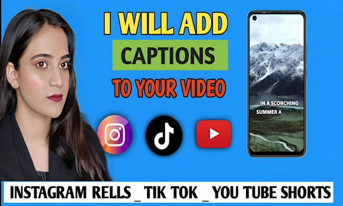 Edit instagram reels, tiktok, youtube shorts with captions by Aqsaamalikk | Fiverr