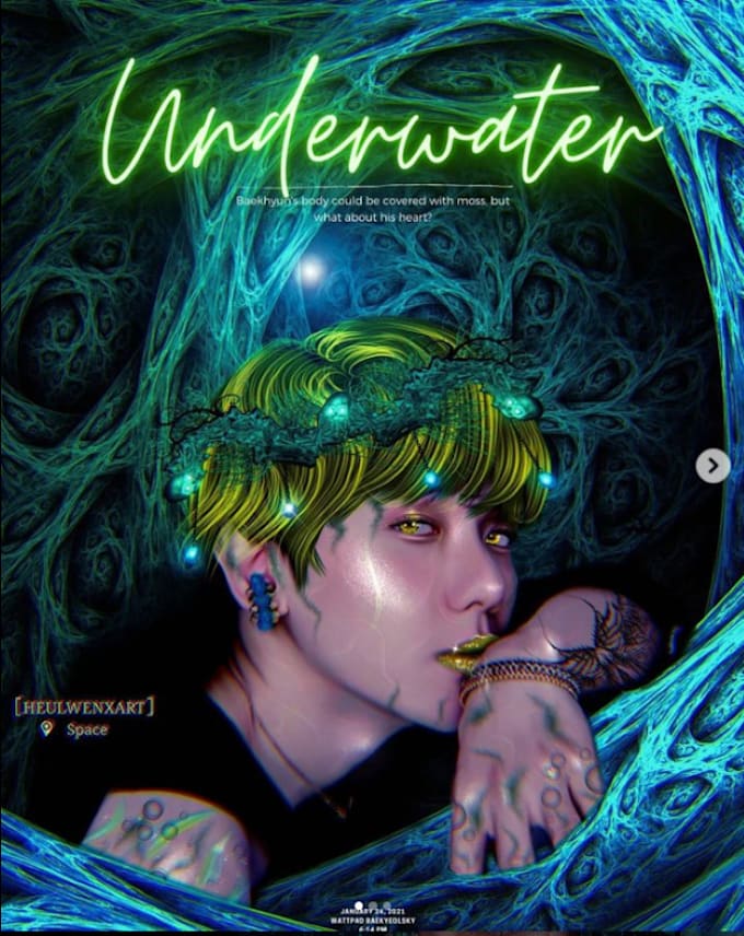 Design kpop book cover, digital art book cover, stunning by Heulwenx ...