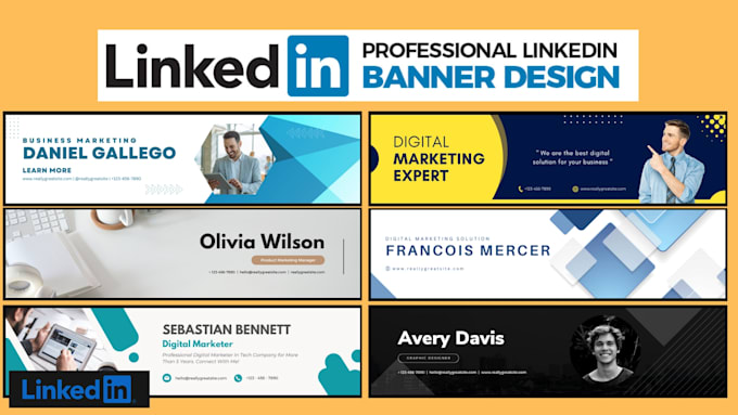 Design a professional linkedin banner by Bobblingwhite | Fiverr