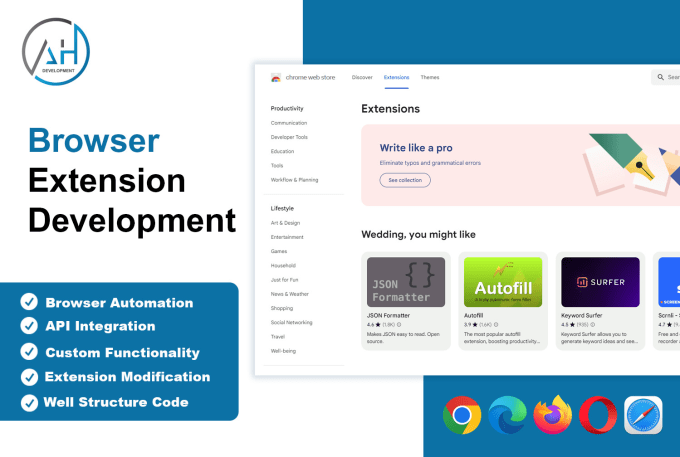Create, modify, or fix the google chrome browser extension by Ah ... Create, modify, or fix the google chrome browser extension by Ah ...