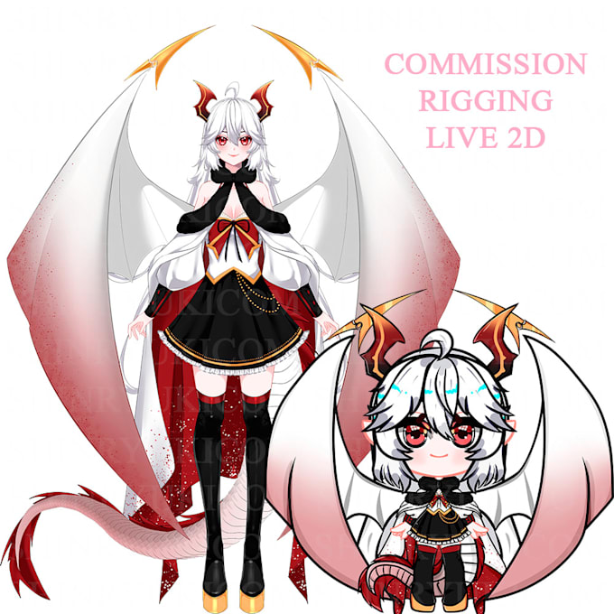 Rig live 2d vtuber model by Shinryukicm | Fiverr