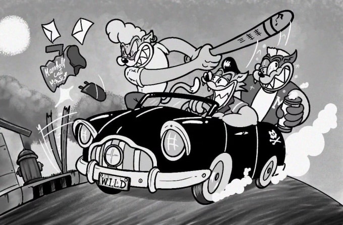 Design rubber hose cartoon character vintage cartoon, 1930 cartoon by ...