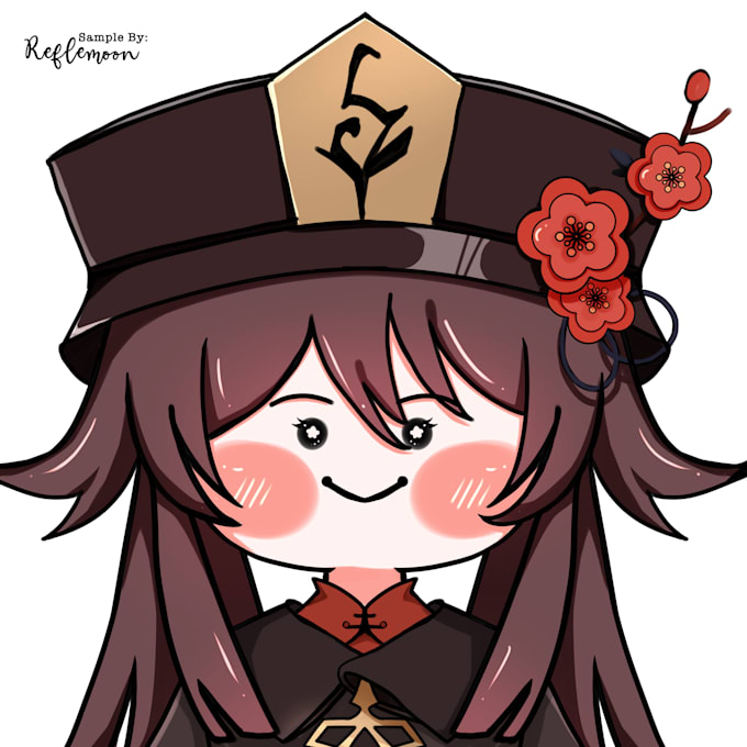 Draw cute chibi, mascot by Reflemoon_ | Fiverr