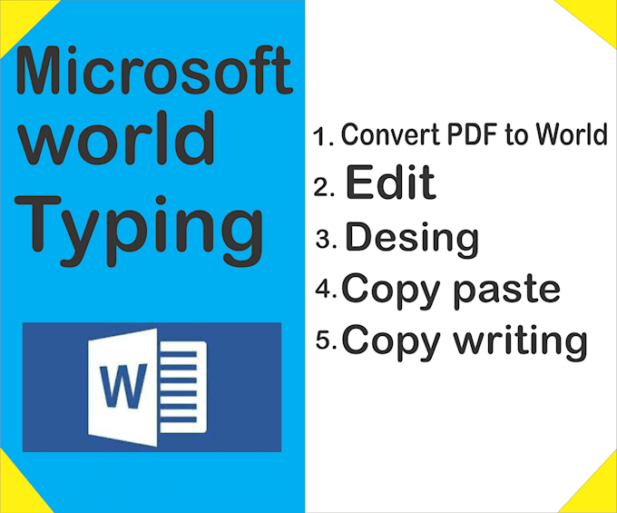 Help in microsoft word word typing services by Abdullahyouns | Fiverr
