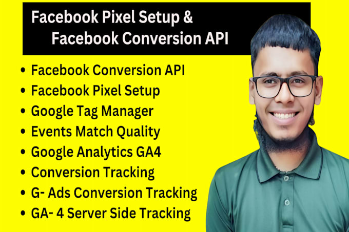 Setup facebook pixel conversion api ga4 google tag manager by Ai_kamrul ...