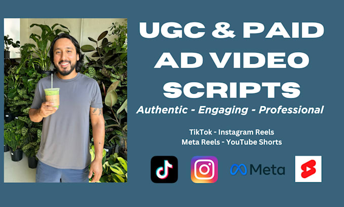 Write engaging video ad scripts for ugc and influencers by Feliperammm ...