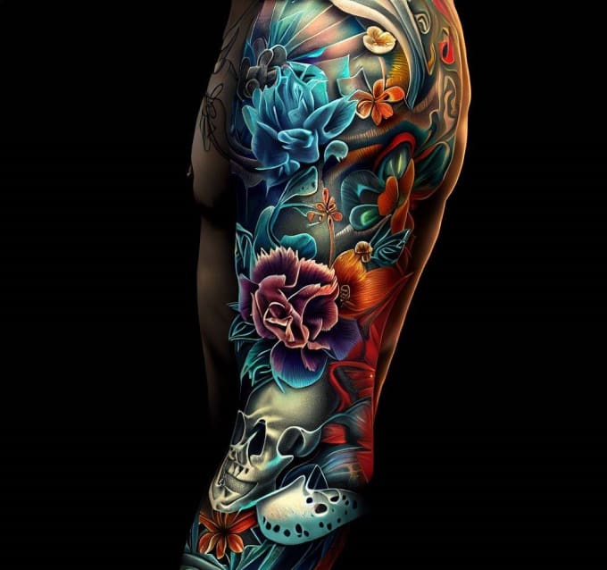 Create tattoo sleeve design for you by Rabevup | Fiverr