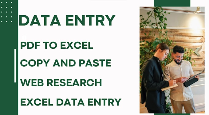 Accurate and fast data entry copy and paste web research by Mariaramirez981 | Fiverr