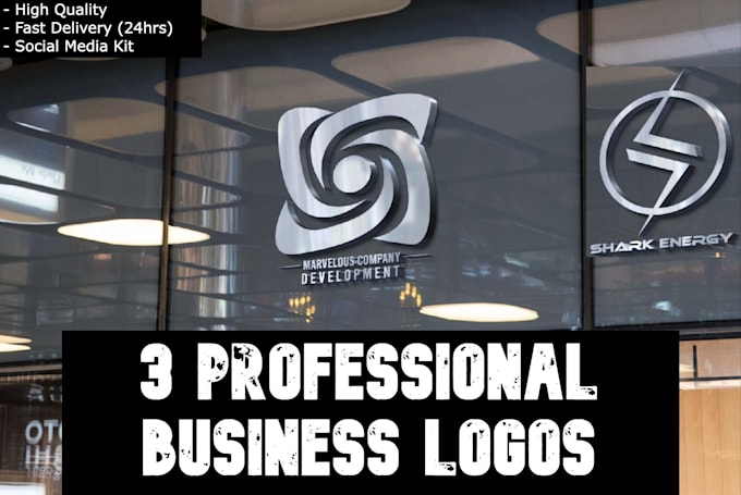 Design 3 business professional logo by Reu_ben | Fiverr