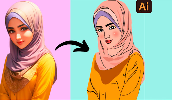 Transform your image into art using adobe illustrator by Sadaqatali786 ...