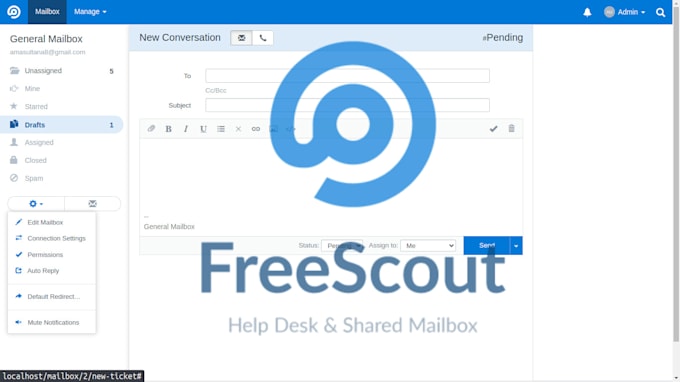 Setup freescout open source helpdesk ticket management by Mahmed_m | Fiverr