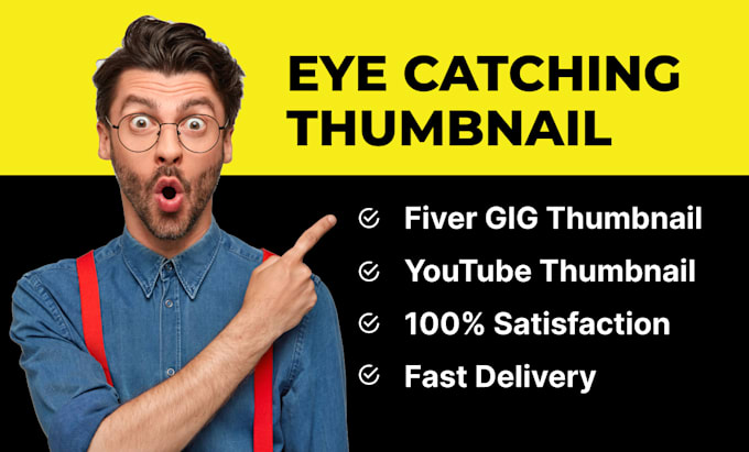 Craft a creative youtube thumbnail for you by Designclicker | Fiverr