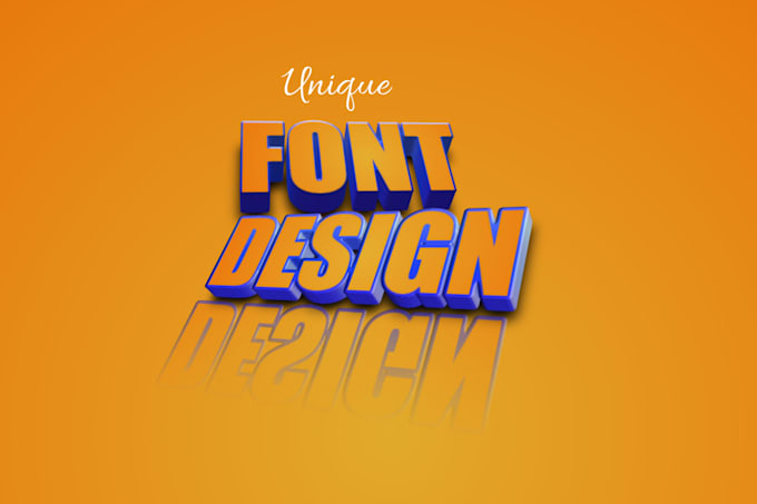 Create font design,font design by Mafmeya | Fiverr