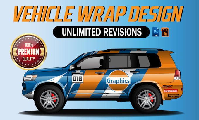 Do professional vehicle wrap, car wrap, van wrap, and lorry wrap design ...