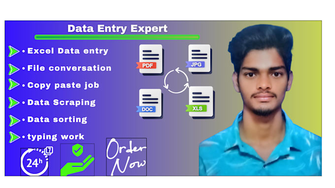 Do efficient excel data entry,copy past,pdf converting by Saikumar73 | Fiverr