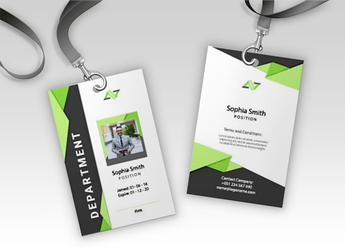 Professional id card, id badge, gift card by Ahmi_graphic01 | Fiverr