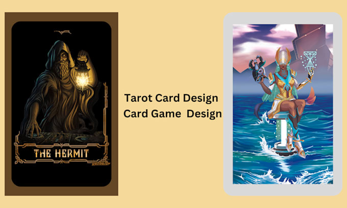 Design high resolution card game, tarot card full box rule and guide ...