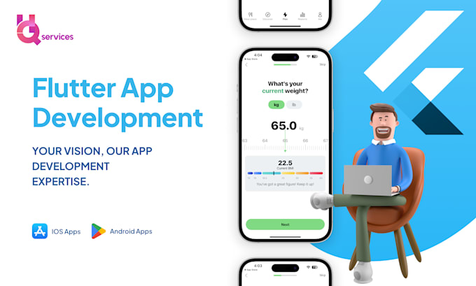 Ios And Android Mobile App Development Using Flutter React Native By Hqservices Fiverr