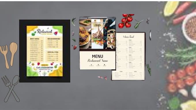Create simple beautiful menu cards for restaurant in just 2 hours by ...
