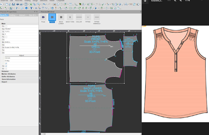Make any kind sewing pattern with a4 size print by Caddesigner1210 | Fiverr