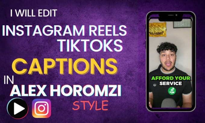 Edit Instagram Reels And Tik Tok With Captions And Subtitles Like Alex