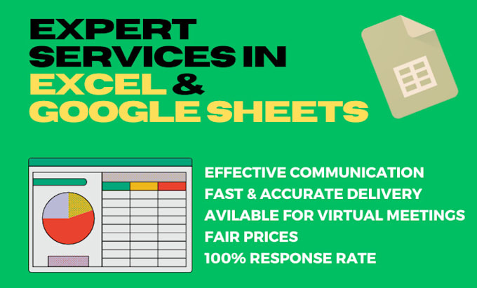 Do microsoft excel spreadsheet, google sheets work, vba, macro, formulas by Bhargav19941 | Fiverr
