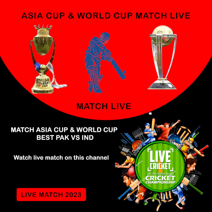 Design cricket match banner asia cup and world cup by Gullsherdardakh ...