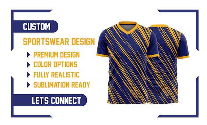 Custom sportswear uniform design with 3d mockups by Adonsports | Fiverr