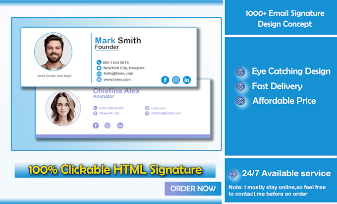 Make html email signature clickable email signature by Lead_leads | Fiverr Make html email signature clickable email signature by Lead_leads | Fiverr