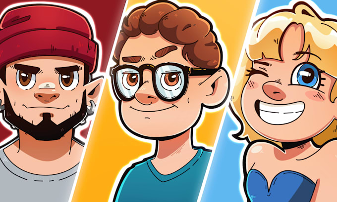 Draw a cartoon youtube avatar or mascot in 24 hours by Lanasi | Fiverr