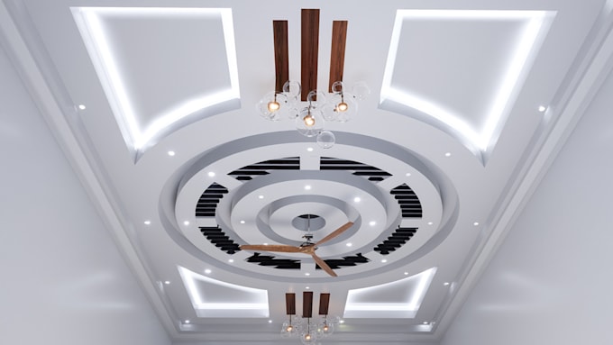 Design your furniture and ceiling and 2d,3d floor plan with rendering ...