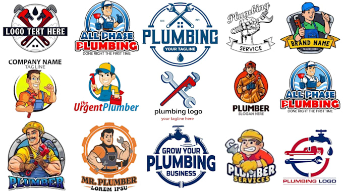 plumber logo design
