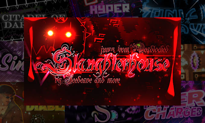 Design a eye catchy geometry dash thumbnail by Yopppe | Fiverr