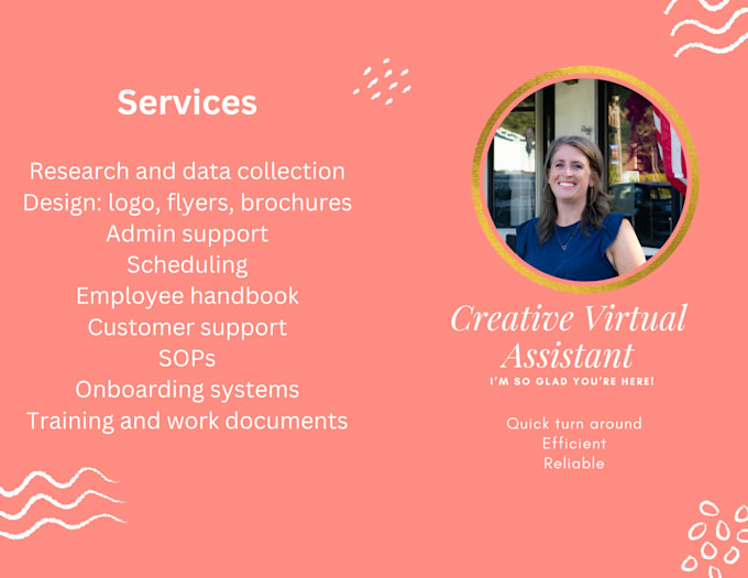 Be your creative virtual assistant with quick turnaround and creative ...