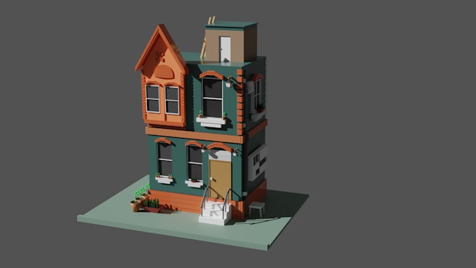 Create stunning 3d isometric environment by Saimaakber | Fiverr