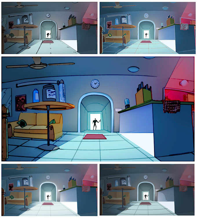 Animated illustration sequences for you by Aruusht | Fiverr