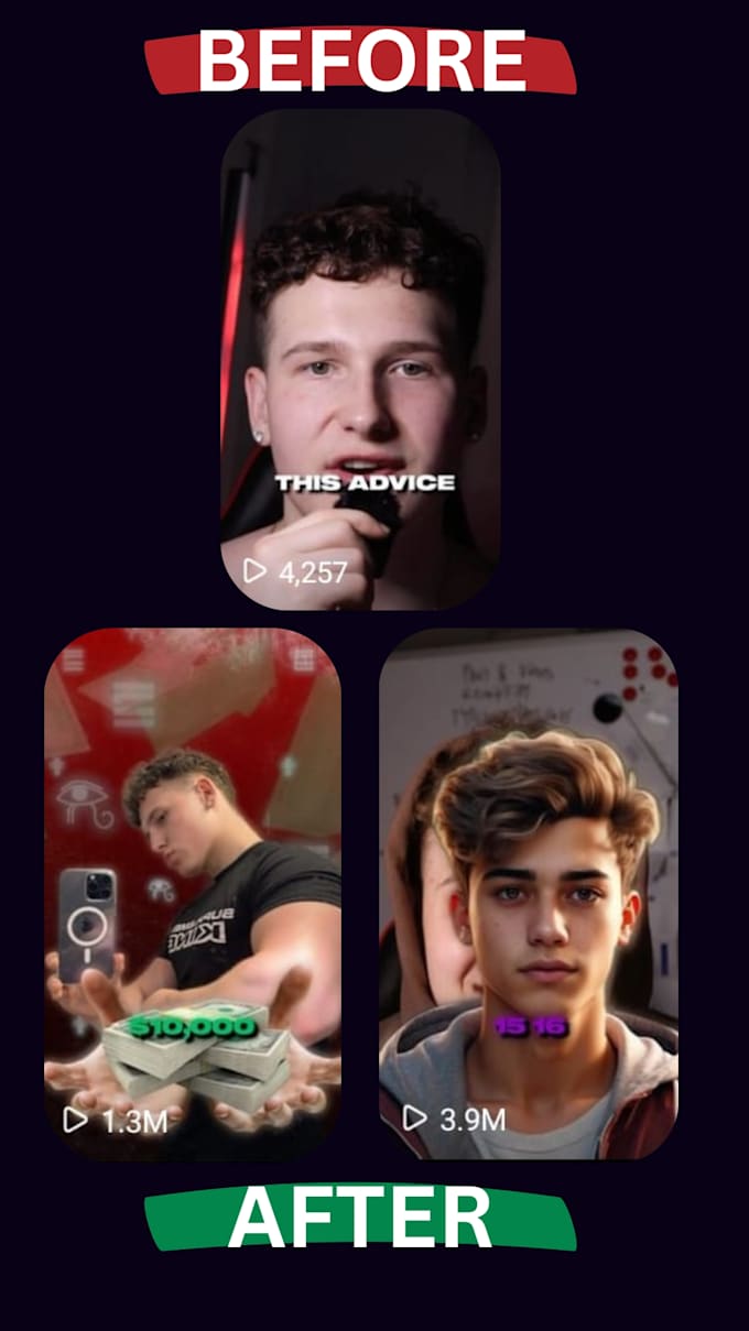 Do alex hormozi captions, short form video editor, travel reels, viral ...