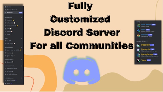 Create the best custom discord just for you by Bc_ninja | Fiverr