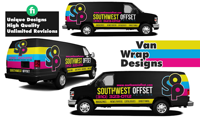 Design creative van wrap, vehicle wrap designs by Muhamad_taimor | Fiverr