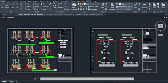 Design pv solar permit plans and single line diagram using autocad by ...