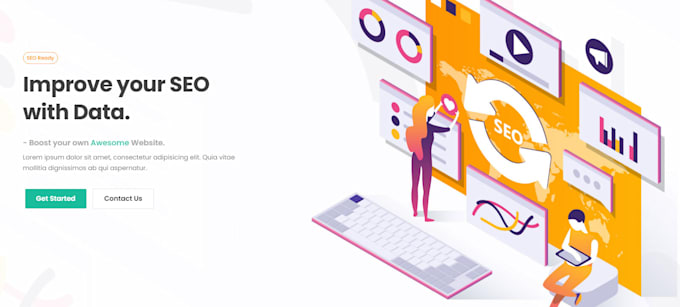 Build modern responsive website, one page or landing page by ... Build modern responsive website, one page or landing page by ...