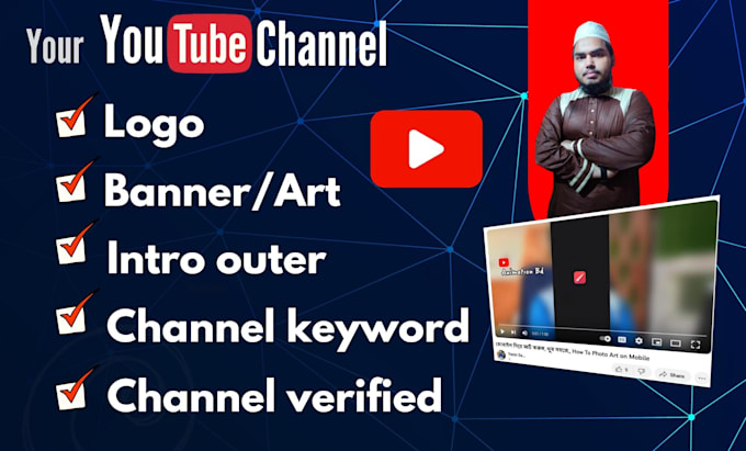 Create youtube channel with logo, banner, thumbnail, seo by ...