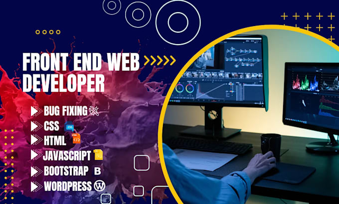Be your front end web developer using html, css, bootstrap, react by Meralfatima611 | Fiverr