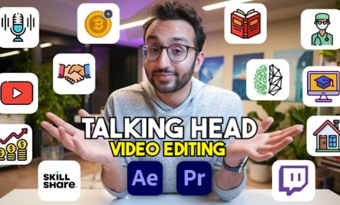 Edit a professional talking head youtube videos by Andresreed | Fiverr