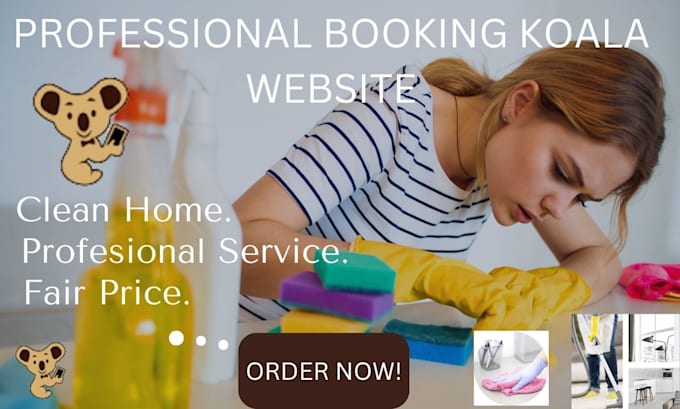 Cleaning service website bookingkoala, booking koala website, cleaning ...