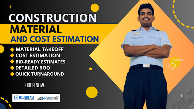Do material take off, cost estimation, construction estimate by Raj78_estimator | Fiverr