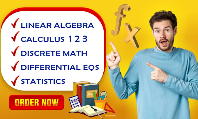 Tutor calculus, algebra, business mathematics, engineering math ...