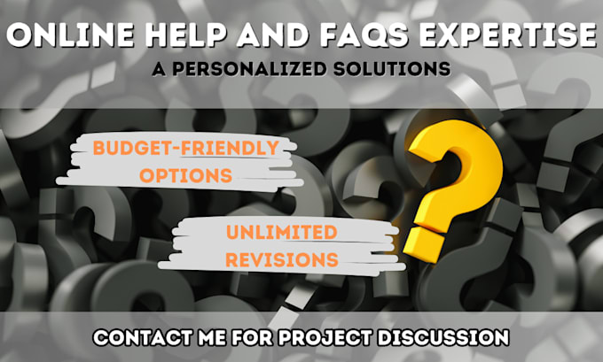 Create comprehensive online help and faqs sheet by Aadhwa | Fiverr